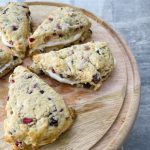 Pomegranate, Pistachio & Dark Chocolate Scones - Sarah J Thomas